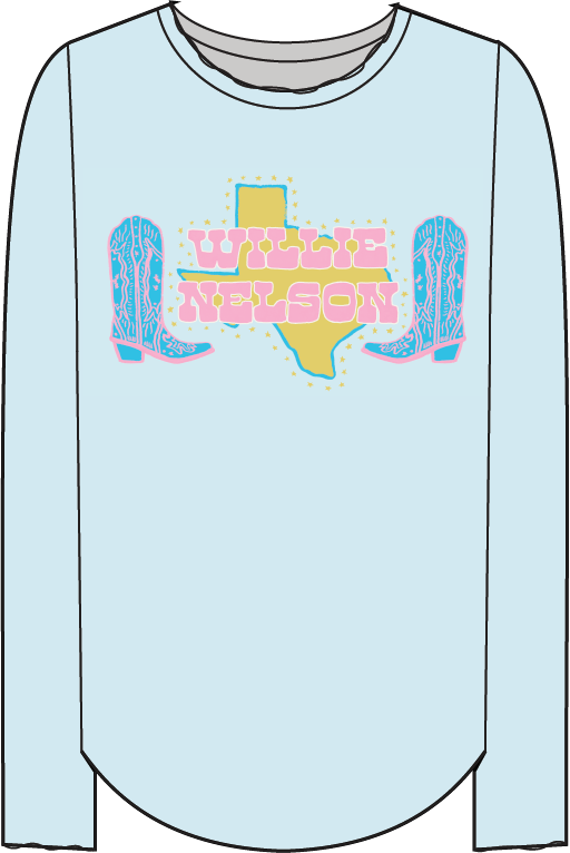Chaser Willie Nelson Texas Boots Tee – BabyBliss